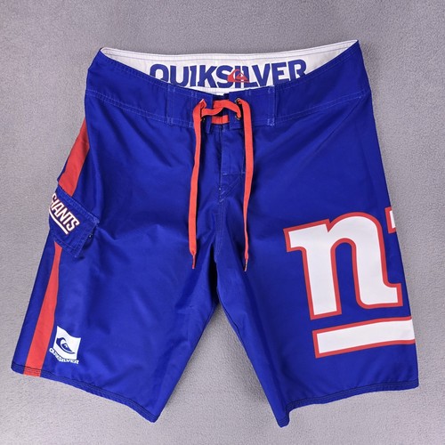Quiksilver Board Shorts New York Giants NFL Surf Swim Trunks Men's Size ...