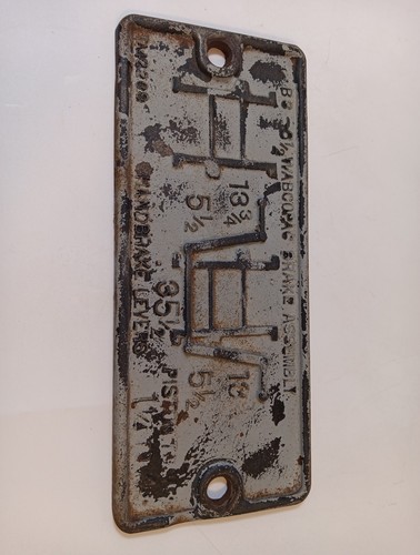 Railroad Vintage WABCOPAC B3‑8½ Brake Plate TA42239 – WABCO ...