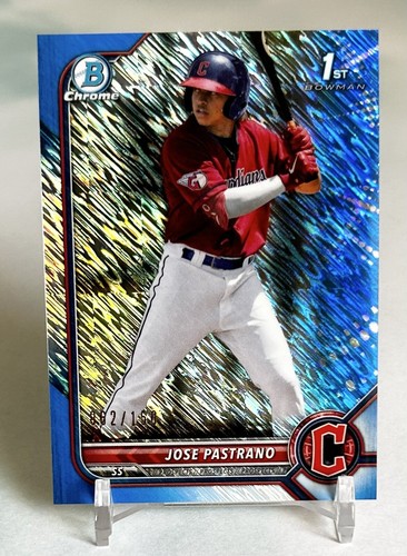2022 Bowman - Chrome Prospects Jose Pastrano #BCP-21 Blue Shimmer ...