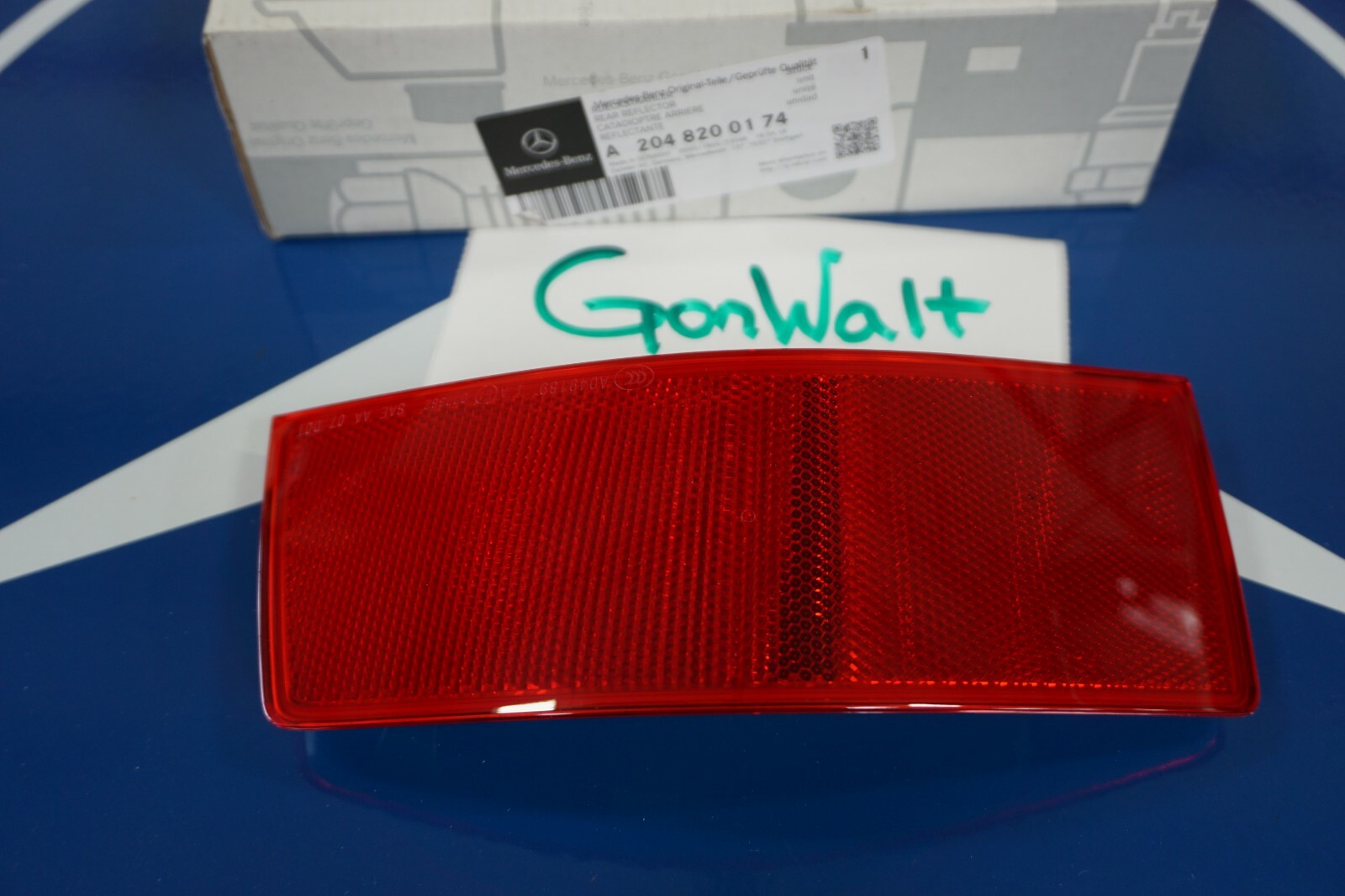 2048200174 Mercedes Benz Rear Left Driver Reflector Bumper Cover GLK ...
