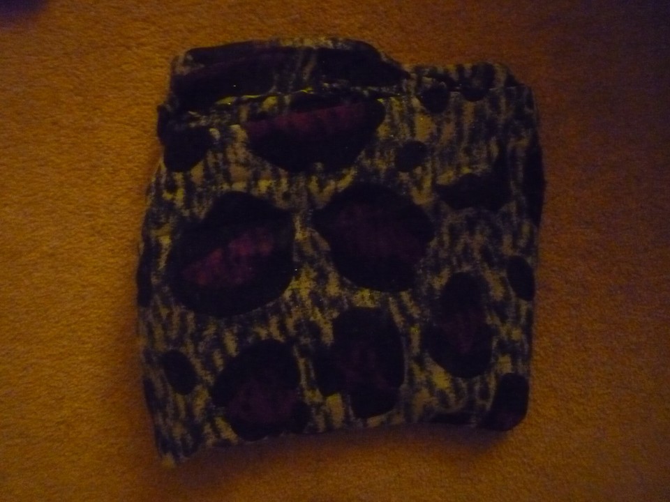 Red / Black / Grey Glitter Leopard Print Scarf - Goth / Emo Interest | eBay