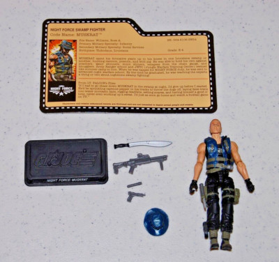 GI Joe Con NIGHT FORCE MUSKRAT 3.75" Action Figure Hasbro 2013 RARE HTF ...