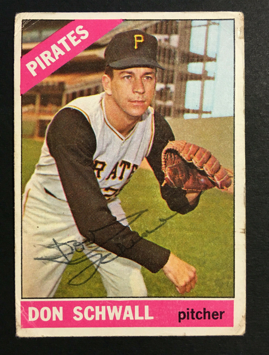 Don Schwall Pirates signed 1966 Topps baseball card #144 Auto Autograph ...