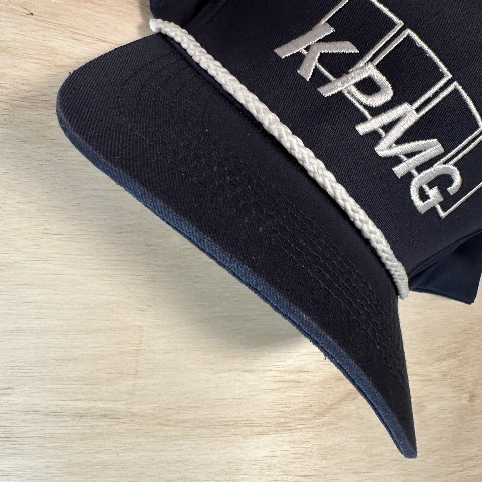 KPMG Rope Hat Snapback Cap Navy Blue Adjustable 100% Cotton Twill Golf ...