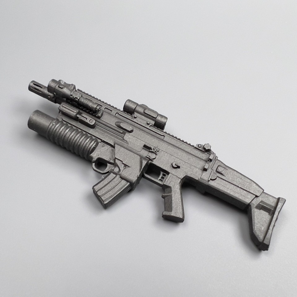 SCAR-L Loaded V1 [Black] - 1:12 Scale 3D Printed Upgrade Weapon | eBay