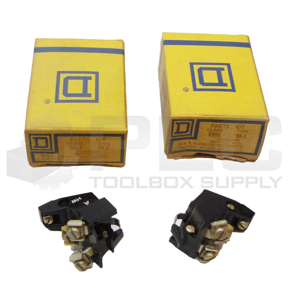 LOT OF 2 NEW SQUARE D 9998 S0-2 /B OVERLOAD CONTACT SIZE 0-4 *READ* | eBay
