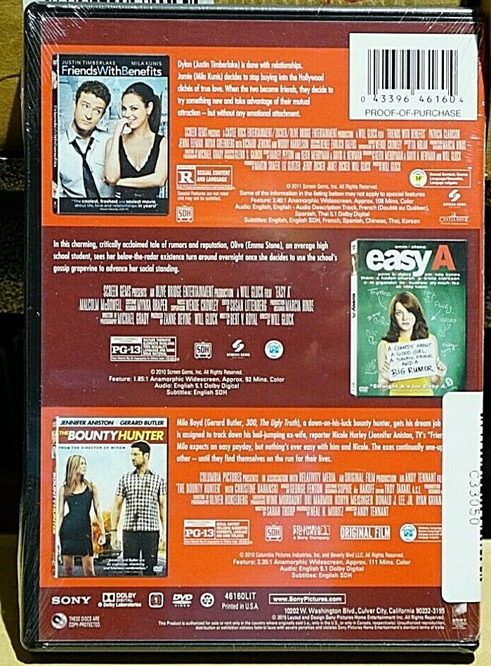 The Laugh Out Loud 3-Movie Collection (DVD) Friends with Benefits, easy ...