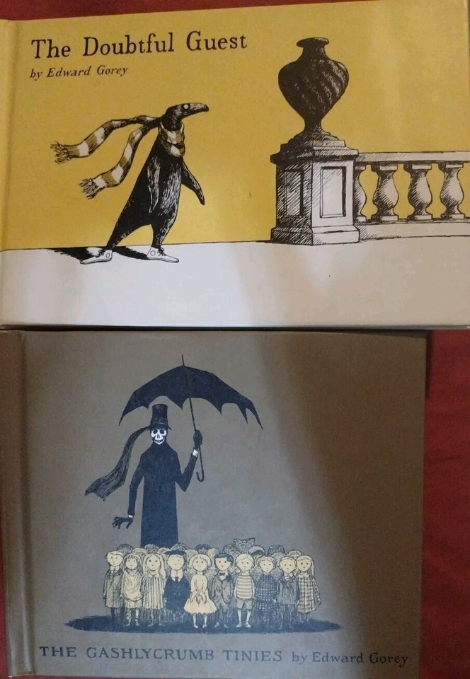 2 Book Lot The Gashly Crumb Tinies & Doubtful Guest Edward Gorey ...