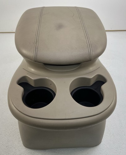 99-02 Lincoln Navigator Rear Floor Center Console Cupholder OEM Tan 2nd ...