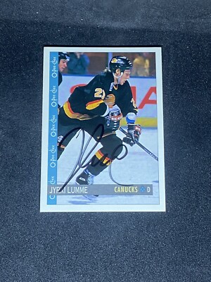 Jyrki Lumme 1992-93 O-Pee-Chee #265 Vancouver Canucks Signed ...