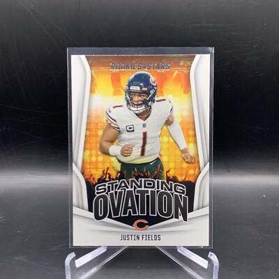 2023 Rookies & Stars JUSTIN FIELDS Standing Ovation SO-13 Chicago Bears ...