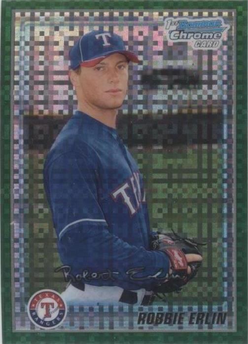 2010 Bowman Chrome - Prospects Robbie Erlin #BCP219 Green X-Fractor (RC ...