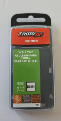 NEW ROTO-ZIP ROTO TOOL TC1 TILE CUT ZIP SPIRAL SAW BIT 1/8" SALE ...