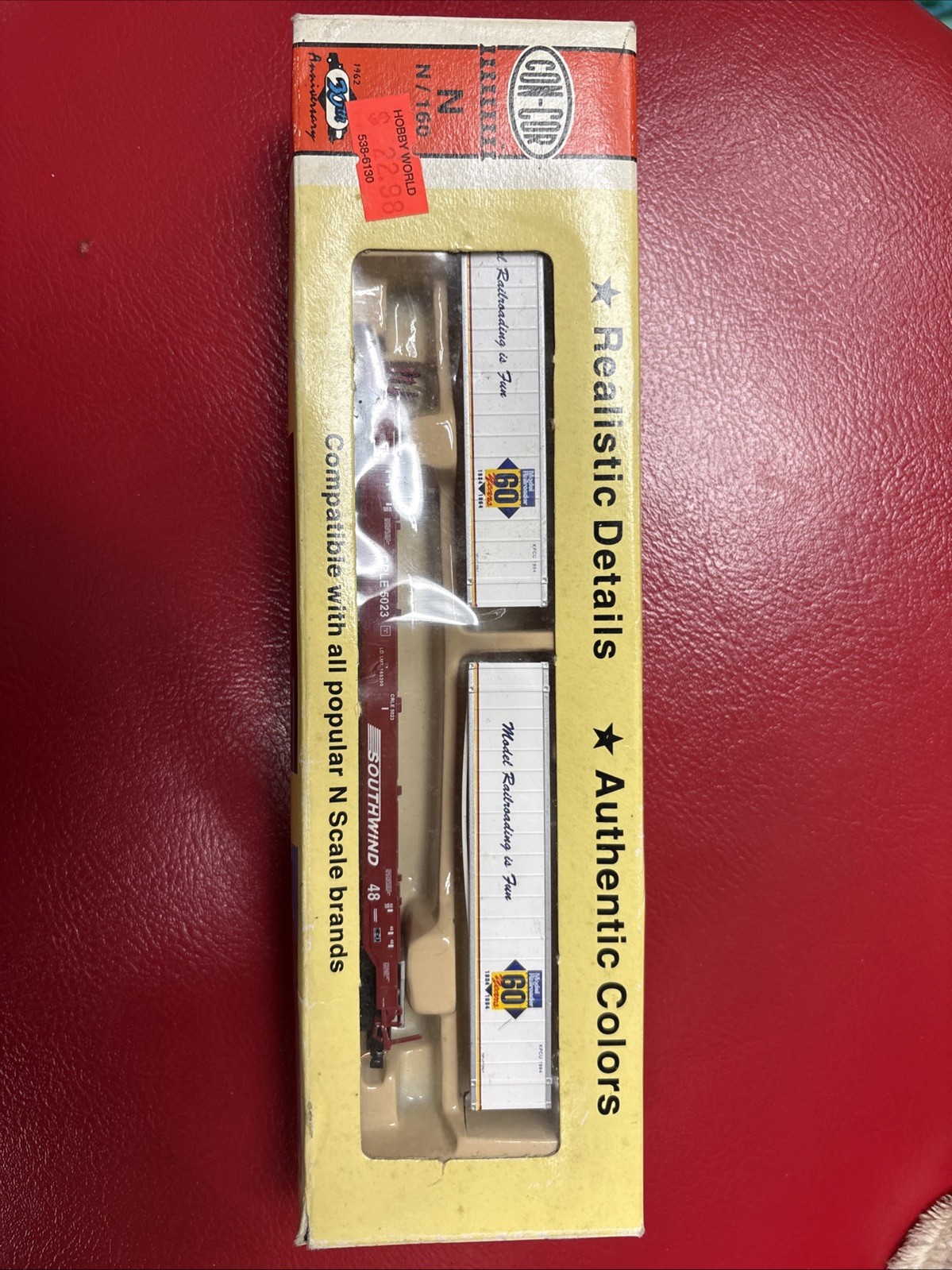 CON-COR N/160 Twin Stack Container Car N Scale 0001-603109(01) CRLE5023 ...