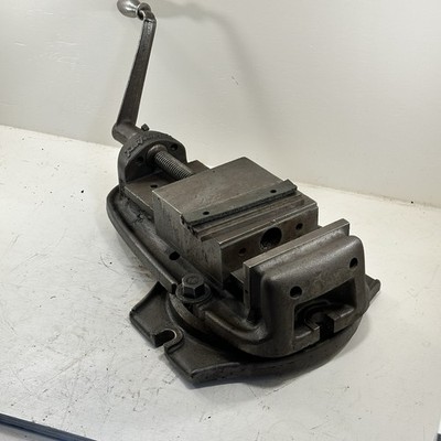Vintage Bridgeport Milling and Machining Vise 6" with swivel base With ...