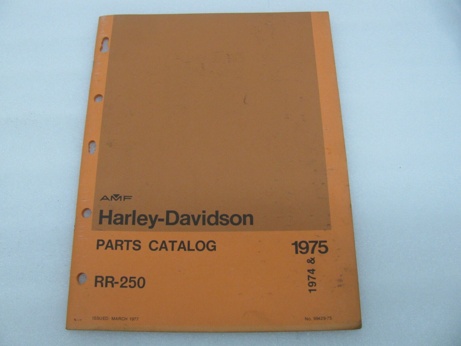 1974 & 1975 Harley Davidson RR250 Parts Catalog Manual 99429-75 | eBay