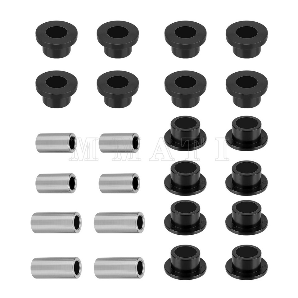 Front & Rear Upper Lower Shock Bushing Sleeve Kit for Polaris Ranger ...