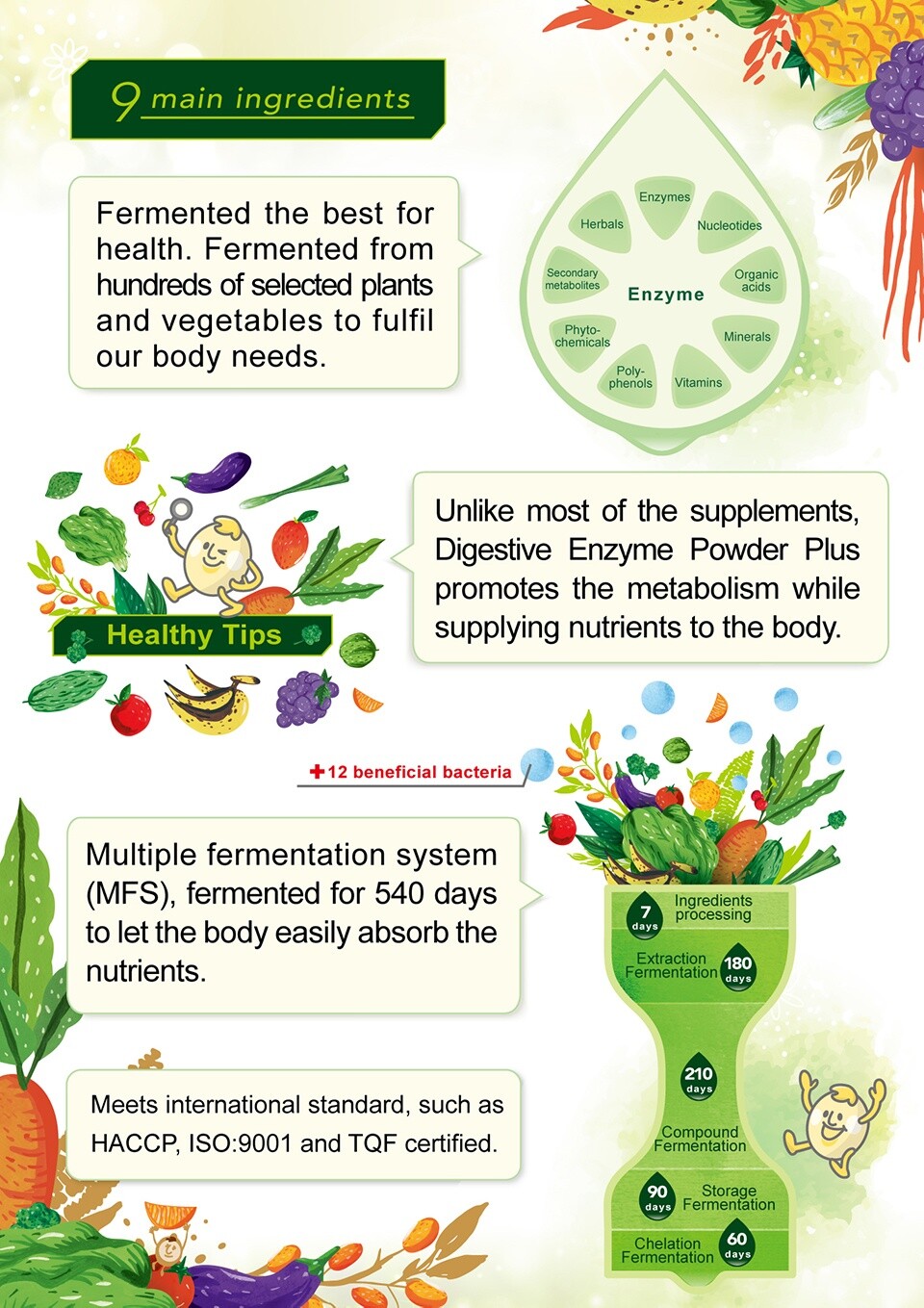 Biozyme Fruit Extract Enzyme Powder 3g x 30/ Pack 大漢果萃蔬果酵素粉 | eBay