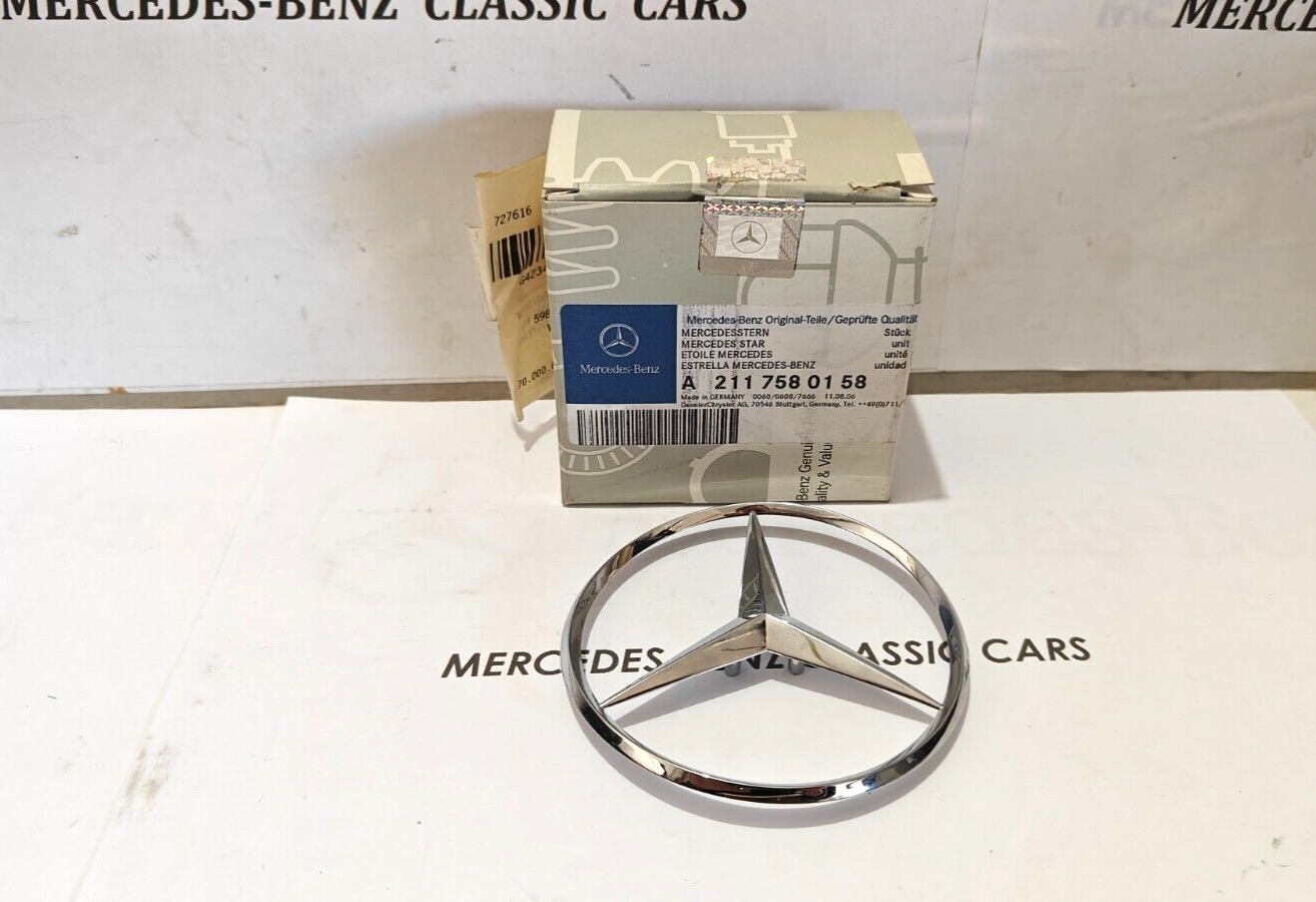 MERCEDES W211 STATION WAGON REAR LID MERCEDES STAR GENUINE NEW ...