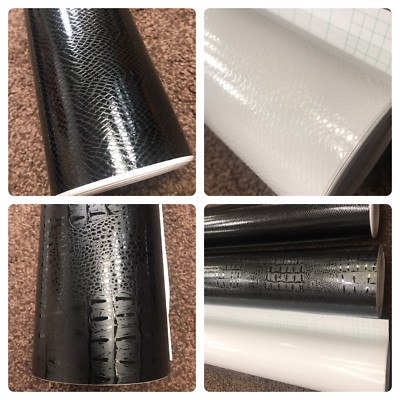 Crocodile Snake Skin Car Vinyl Wrap Film Black White Gold - Air Free ...