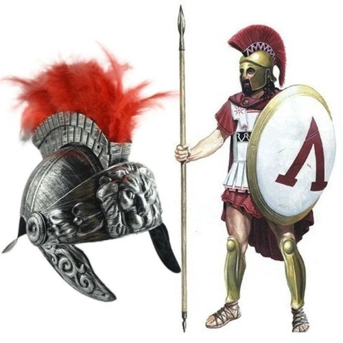 Roman Spartan Warrior Hat Spartacu Samurai Masquerade Helmet Roman Hat ...