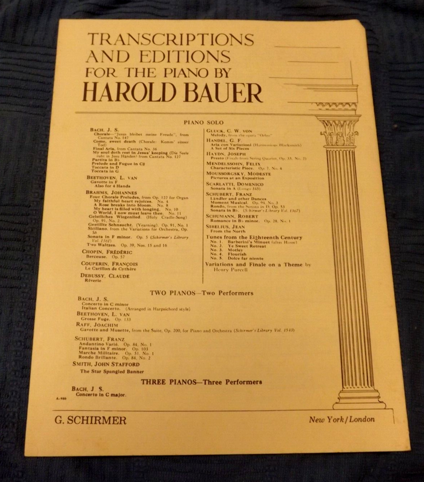 FREDERIC CHOPIN WORKS FOR THE PIANOFORTE SHEET MUSIC - G. SCHIRMER USA ...