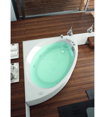 VASCA HAFRO NOVA AD ANGOLO CON TELAIO E PANNELLO 140x140 VASCA DA BAGNO ...