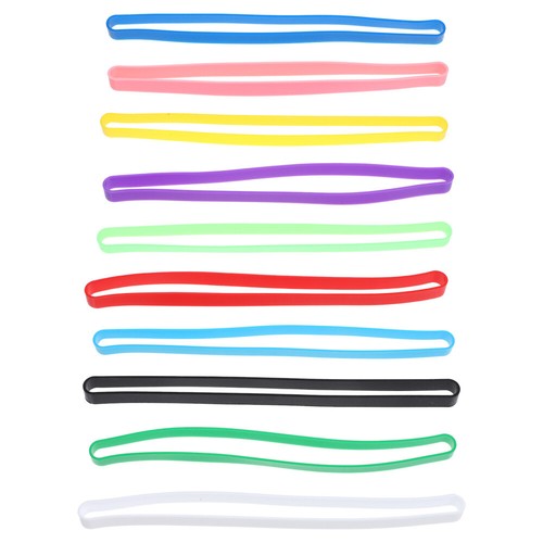 10 Pcs Colorful Rubber Bands Office Travel Elastic for Books Journal | eBay
