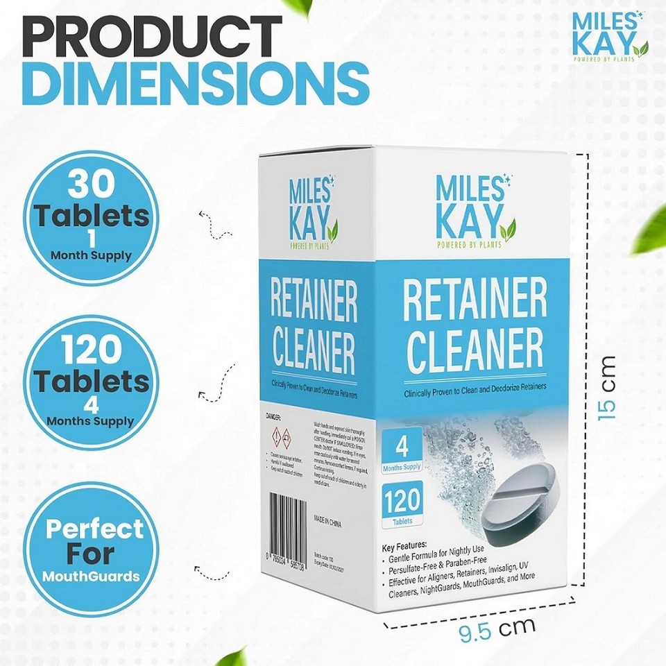 Retainer Cleaning Tablets for Retainers, Aligners, Invisalign, Dentures ...