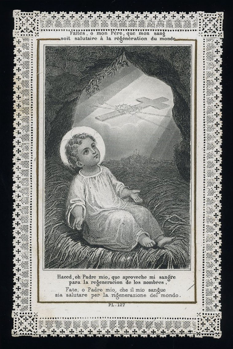 santino merlettato-holycard-canivet GESU' BAMBINO | eBay