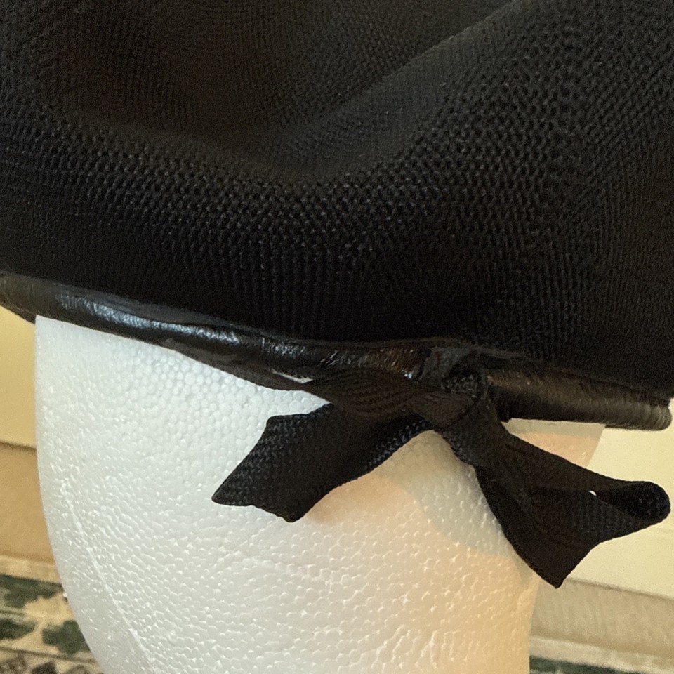 Kangol Tropic Monty Beret Hat Cap Black MEDIUM EUC woven Mesh | eBay