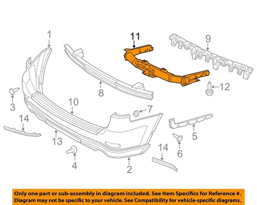 CHRYSLER OEM 11-23 Durango Rear Bumper Bumper Components-Impact Bar ...