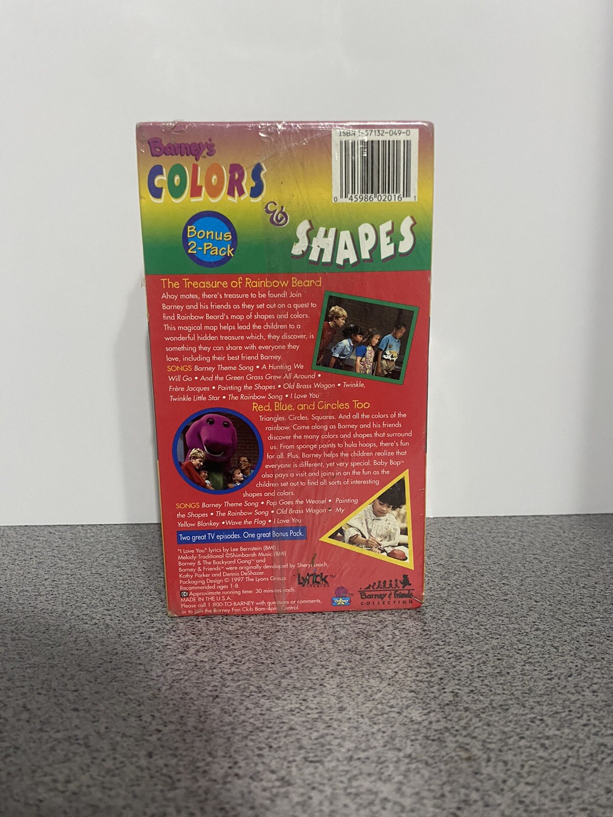 Barney - Barneys Colors Shapes (VHS, 1997, 2-Tape Set) for sale online ...
