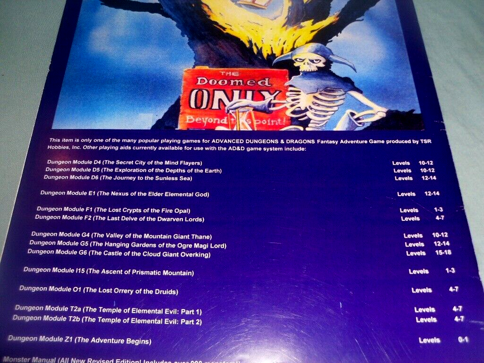 AD&D - J1 THE MANSION OF MAD PROFESSOR LUDLOW (ULTRA RARE TSR MODULE ...