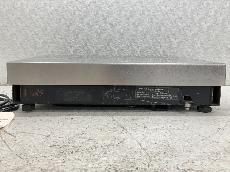 Mettler-Toledo KB60.2 Platform Scale 120 LB D-72458 2679627 KB602 | eBay