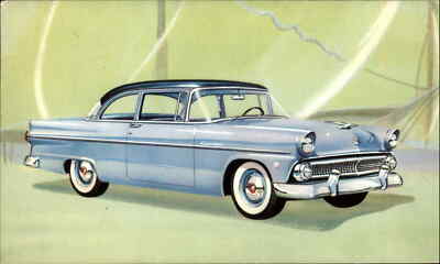 1955 Ford Customline Tudor Sedan Classic Car Ad Vintage Postcard | eBay