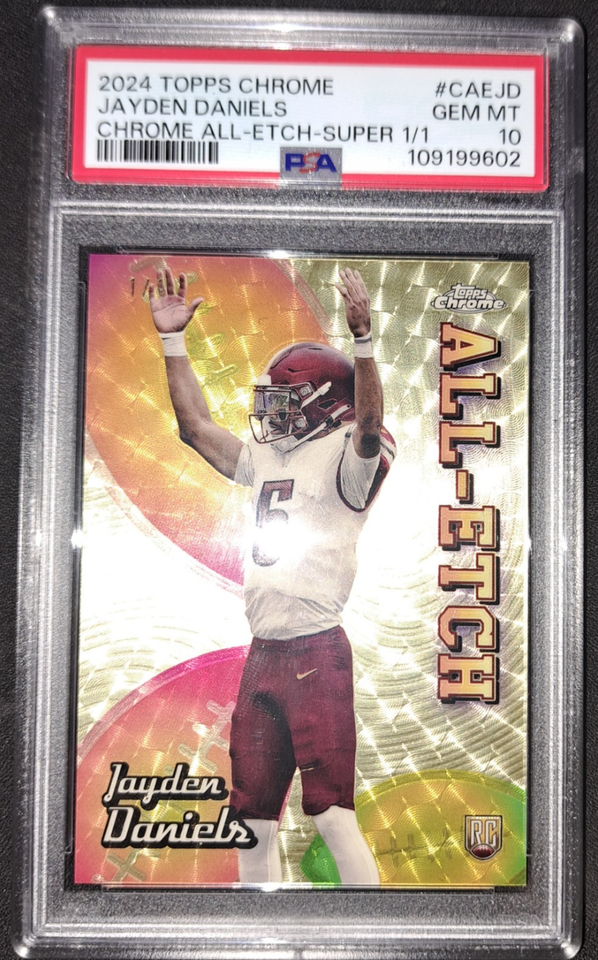 2024 TOPPS CHROME SUPERFRACTOR JAYDEN DANIELS RC - 1 of 1 - PSA 10 MINT ...