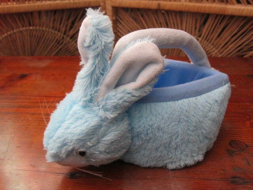 Blue Rabbit Soft Toy Basket / Holder | eBay