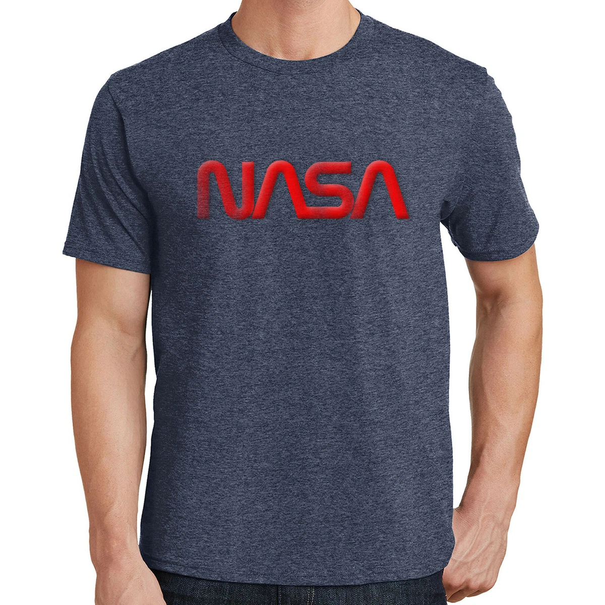 Nasa Worm Logo In Blue