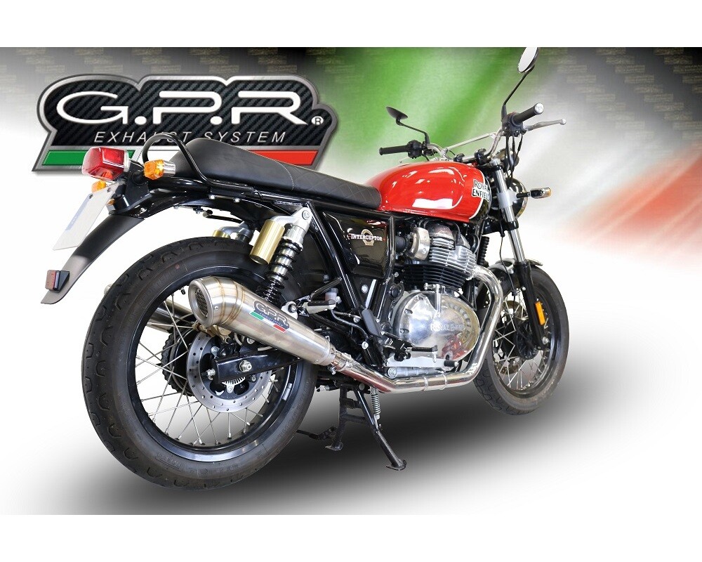 2 Exhaust Mufflers GPR POWERCONE EVO Catalyzd ROYAL E. INTERCEPTOR 650 ...