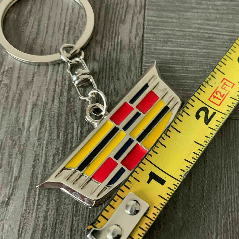 Cadillac Emblem Logo Grill Badge Heavy KEYCHAIN KEY CHAIN FOB Escalade ...