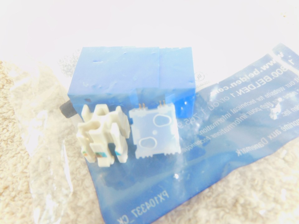 Category 6+ Modular Jack, T568 A/B UTP Blue Belden RV6MJKUBL-S1 ...