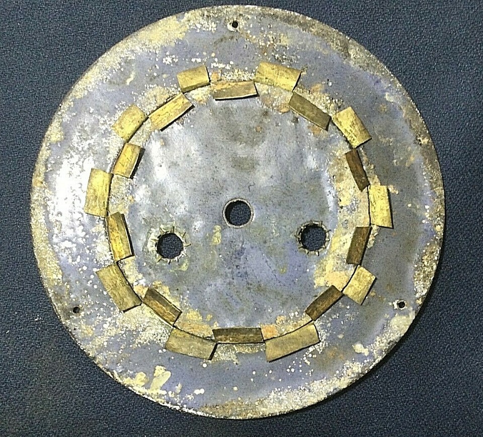 Vintage Mantel Clock Dial - Clockmakers Spares - Clock Dial Parts 135mm ...