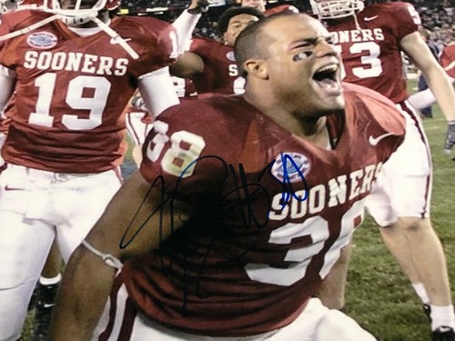 JD J. D. Runnels Oklahoma Sooners OU Football Star Signed Autograph ...