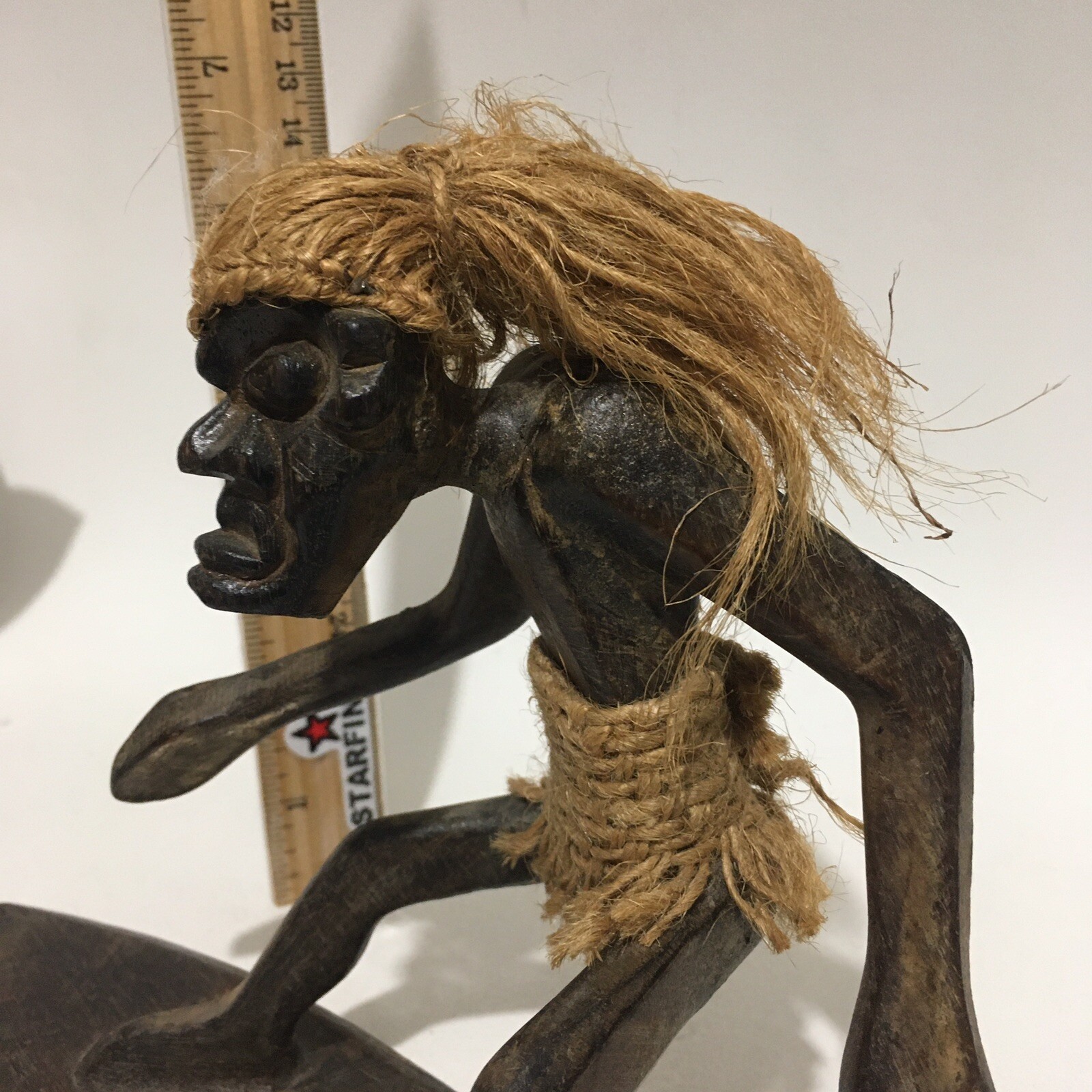 Tribal Native Surfer Wood Wooden Hand Carved Tiki Beach Wave Surfboard ...