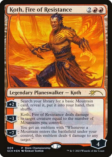 Koth, Fire of Resistance - Foil Promo Store Championships 2022 LP MTG ...
