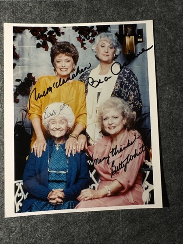 Autographed GOLDEN GIRLS 8x10 Photo SIGNED BY ALL 4 ORIGINAL ...