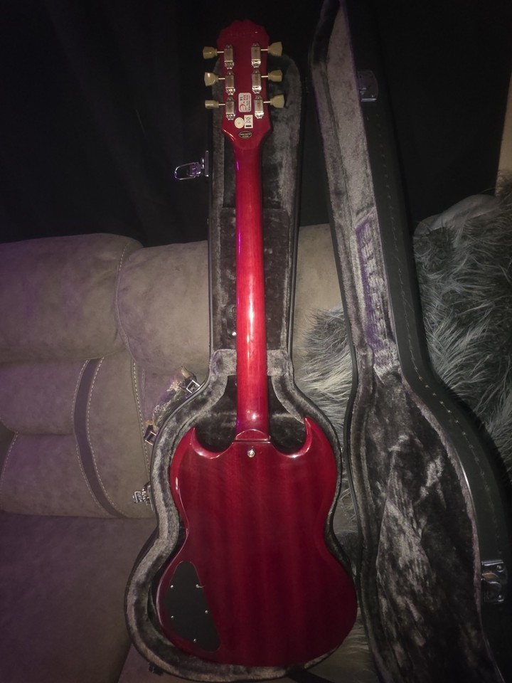 Epiphone SG Pro Red Solid Electric Guitar 6 String with Case | eBay