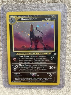 Houndoom 08/64 SWIRL Neo Revelation Holo Butt Swirl SUPER RARE | eBay