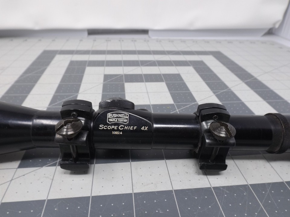 Vintage Bushnell Scope Chief 4x Rifle Scope w/ fine xhairs & Dot Japan ...